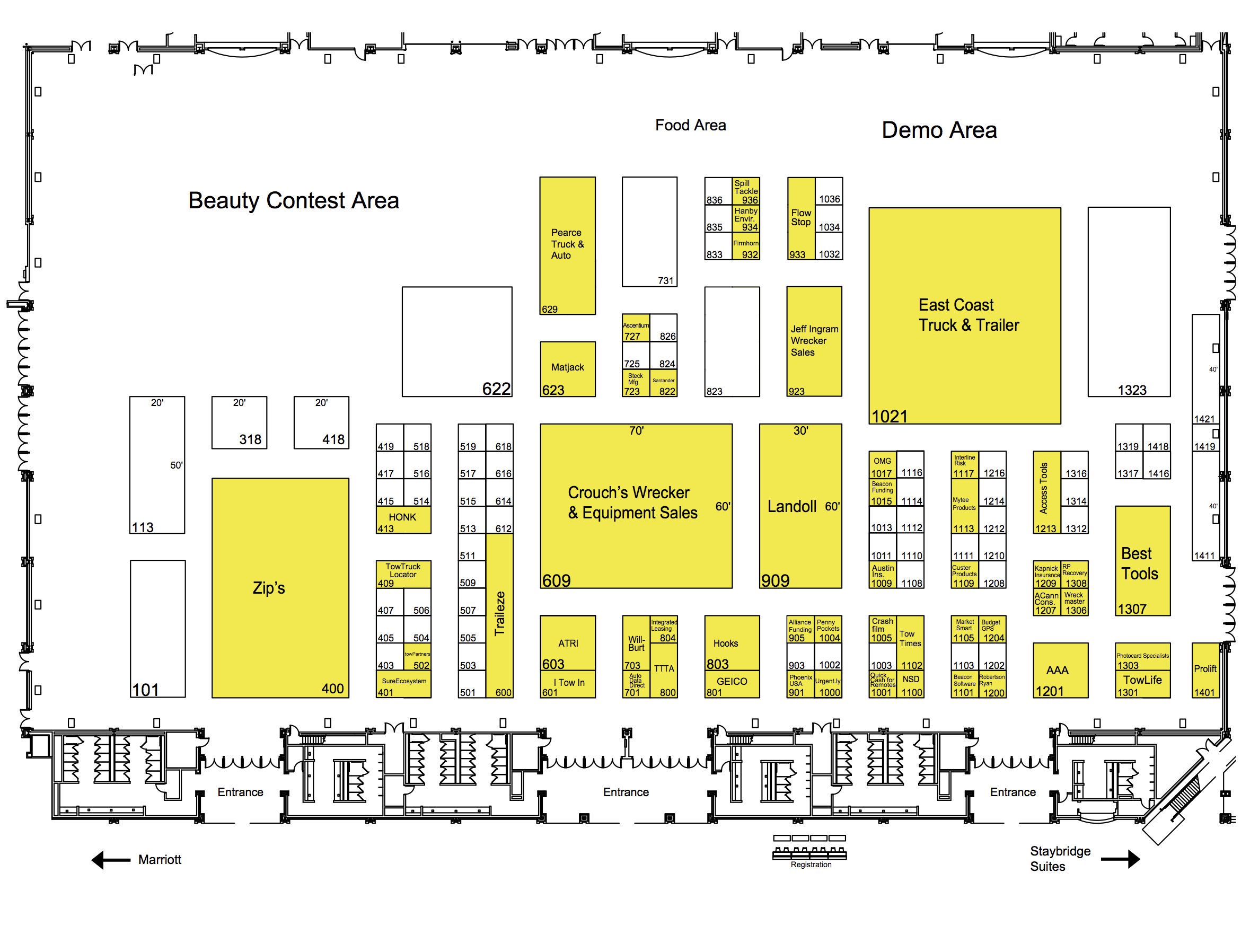 Floor Plan | Tennessee Tow Show